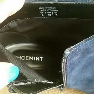 Shoemint | Shoes | Navy Blue Booties | Poshmark